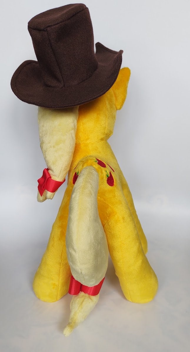 Handmade My Little Pony Applejack Plush 19 With Hat Ready to Ship - Etsy