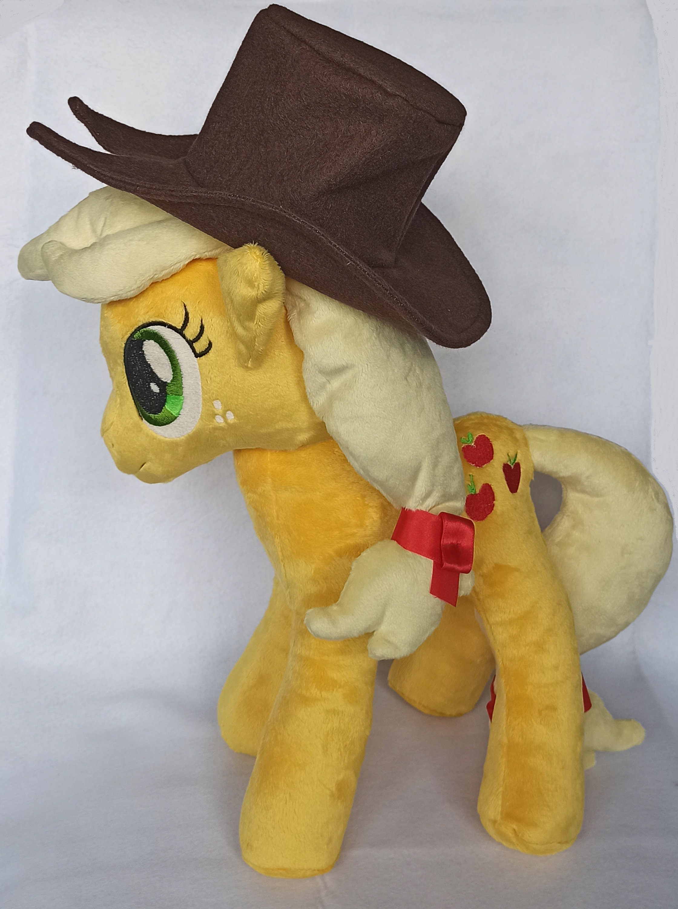 Handmade My Little Pony Applejack Plush 19 With Hat Ready to Ship - Etsy