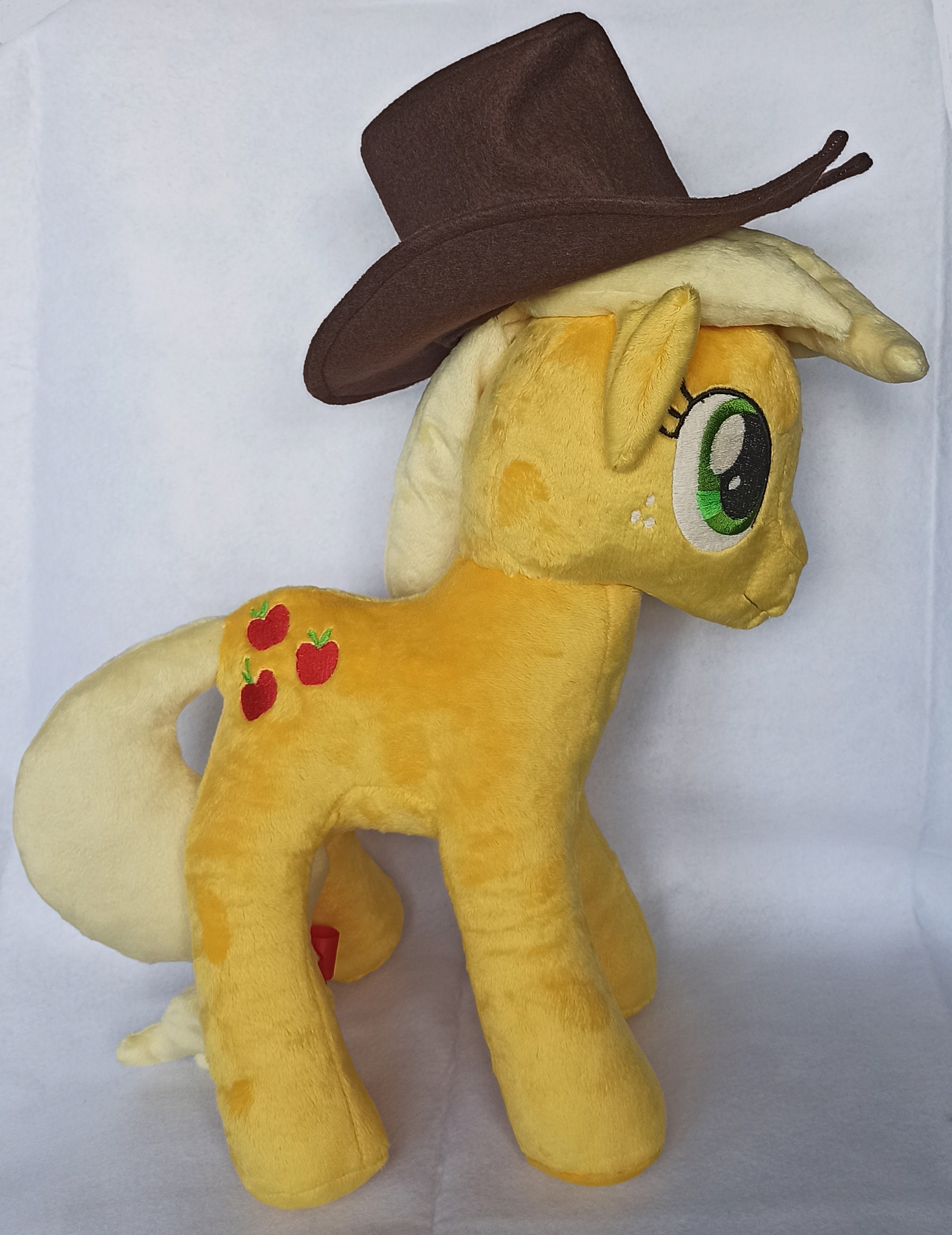 Handmade My Little Pony Applejack Plush 19 With Hat Ready to Ship - Etsy