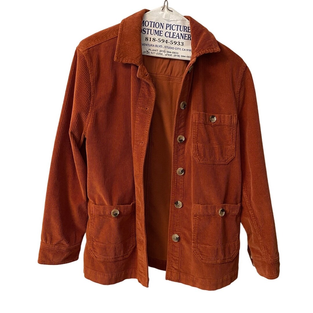 Rust Orange Colored Faherty Corduruy Chore Jacket Men's XS - Etsy