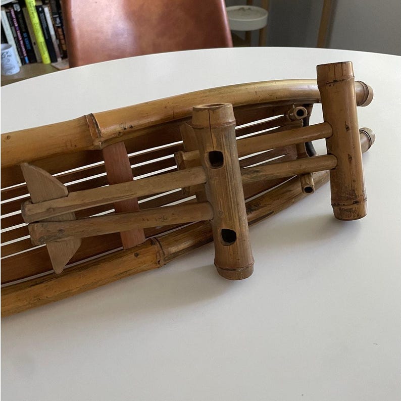 Antique Folding Bamboo Japanese or Chinese Head Rest (possible ...