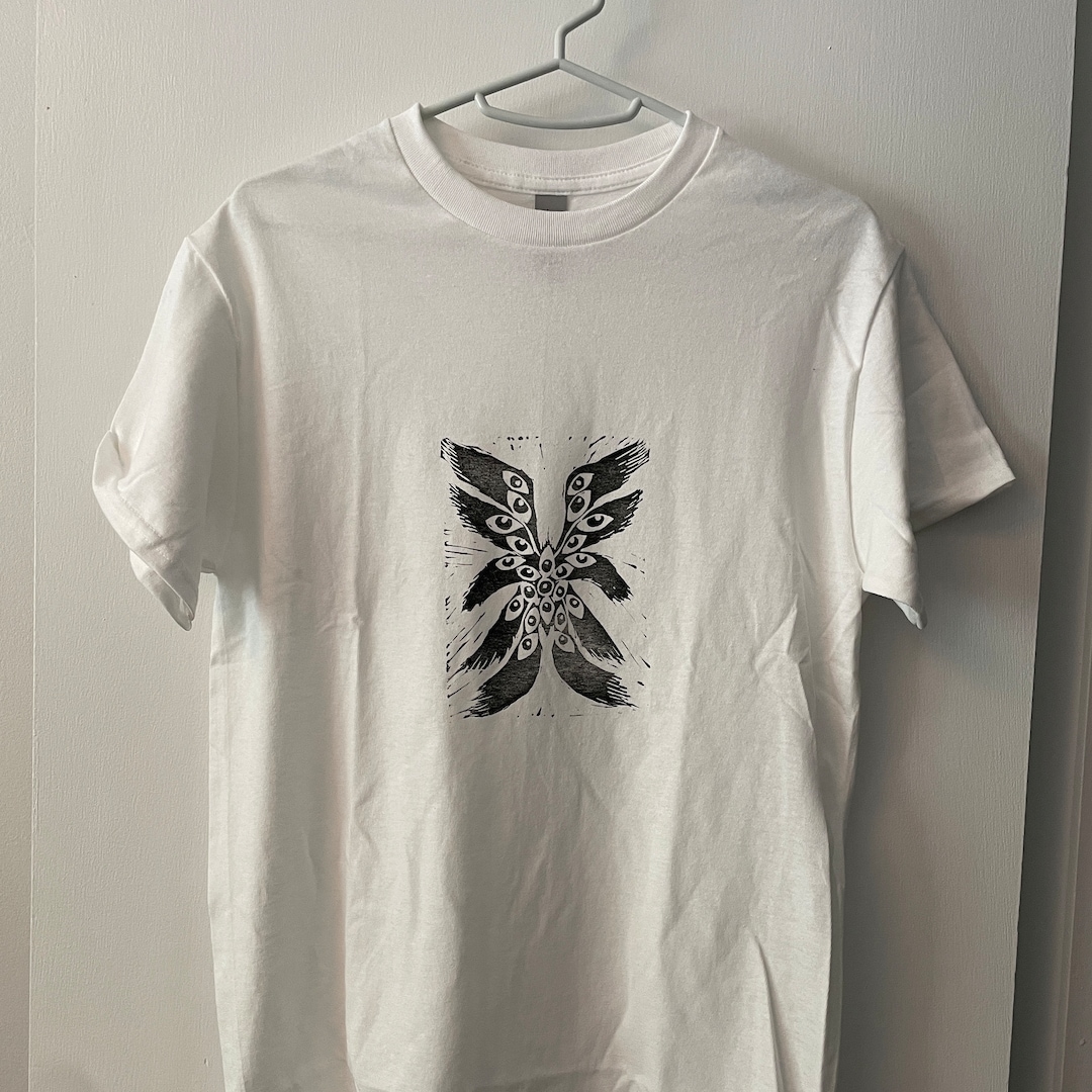Biblically Accurate Angel Seraphim Handmade Linocut Shirt - 100% Cotton ...