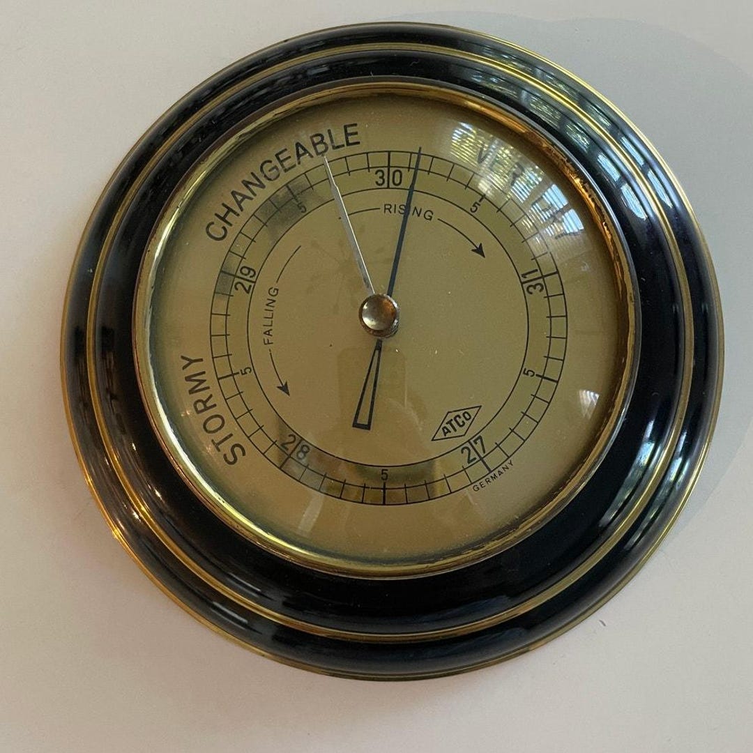 Vintage ATCO German Barometer/atmospheric Pressure Meter - Etsy