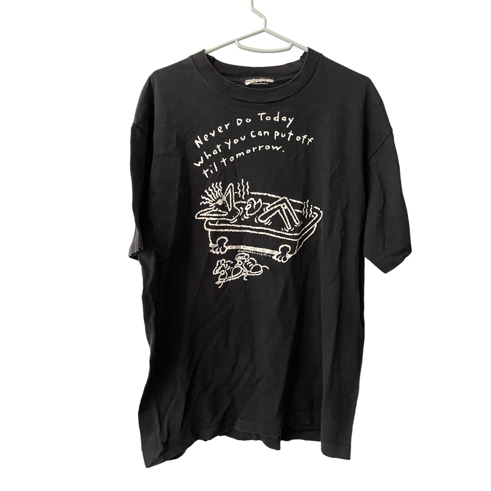 Vintage 1985 Lazy Fido Dido T-shirt Single Stitch Men's M to Large, No Tag - Etsy