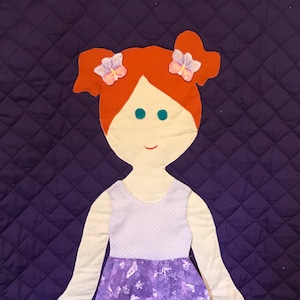 Red Headed Paper Doll Quilt - Etsy
