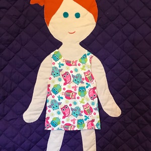 Red Headed Paper Doll Quilt - Etsy