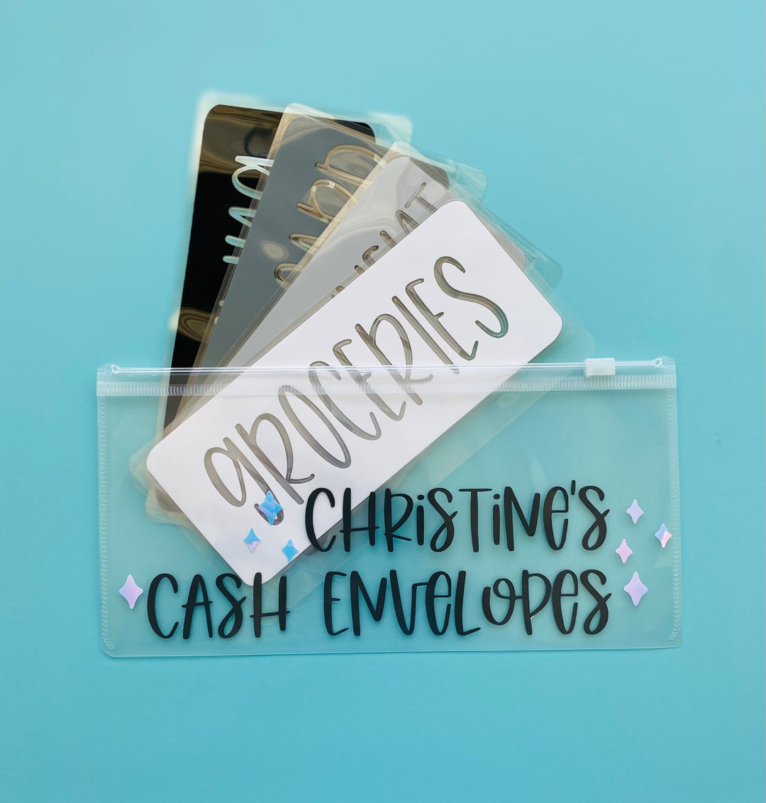 Clear Envelope Pouch - Store Your Cash Envelopes - Zippered Pouch ...