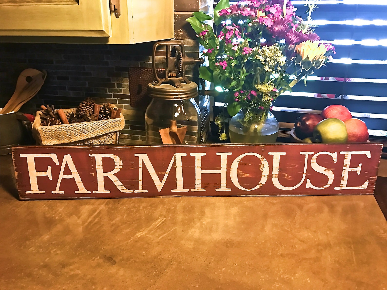 Rustic Farmhouse Sign- Wood Farmhouse Sign- Farmhouse Decor- Rustic ...