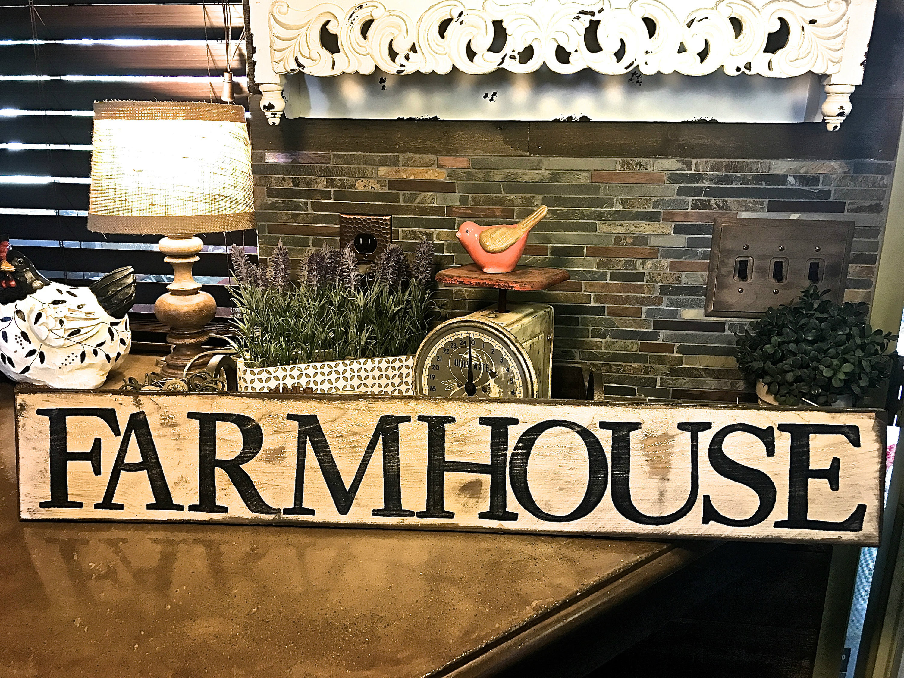 Rustic Farmhouse Sign- Wood Farmhouse Sign- Farmhouse Decor- Rustic ...
