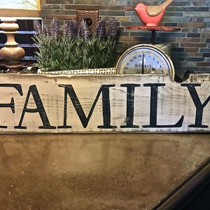 Rustic Family Sign- Wood Family Sign- Family Decor- Rustic Wood Sign ...