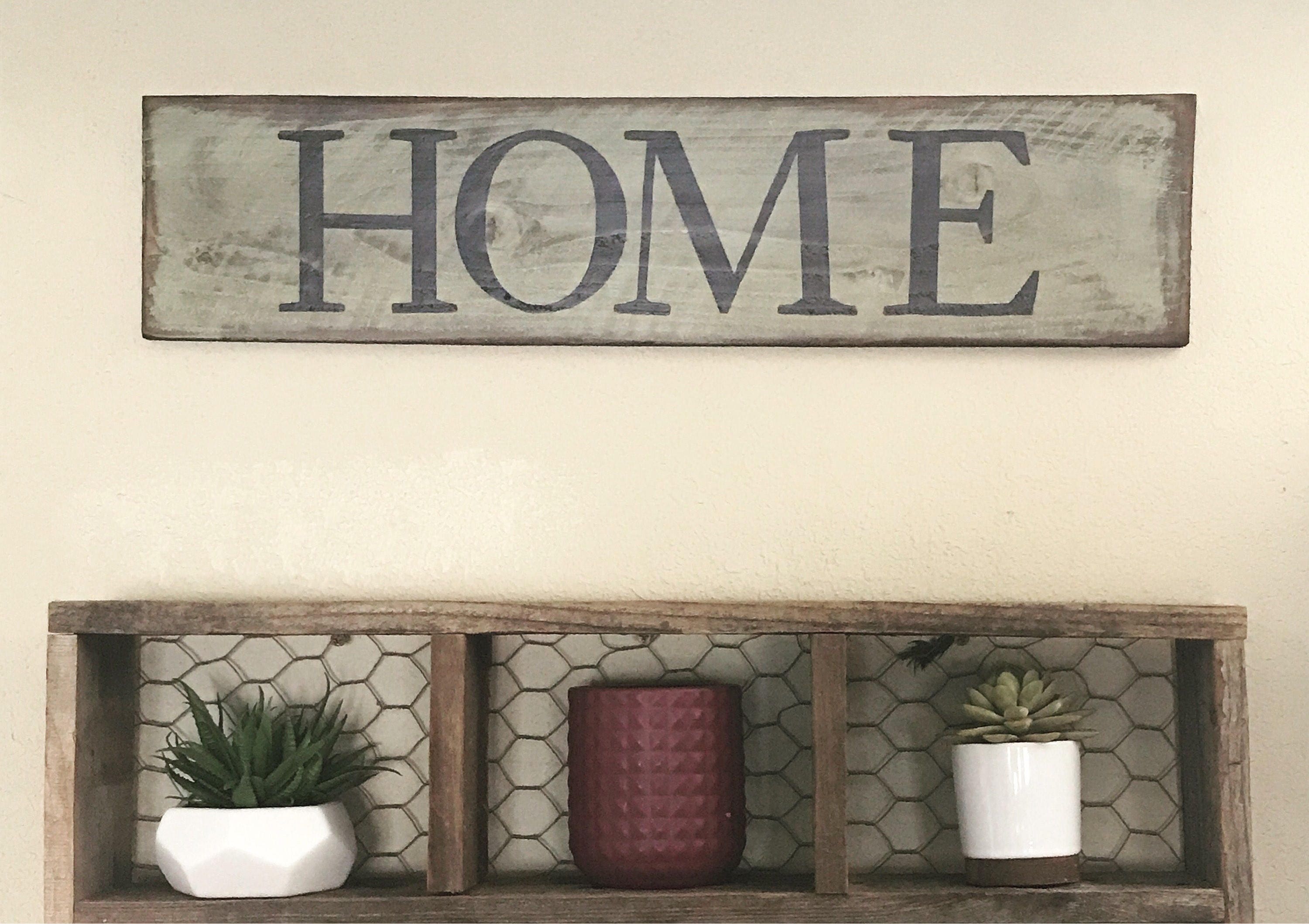 Rustic Home Sign Wood Home Sign Farmhouse Decor Rustic Wood - Etsy