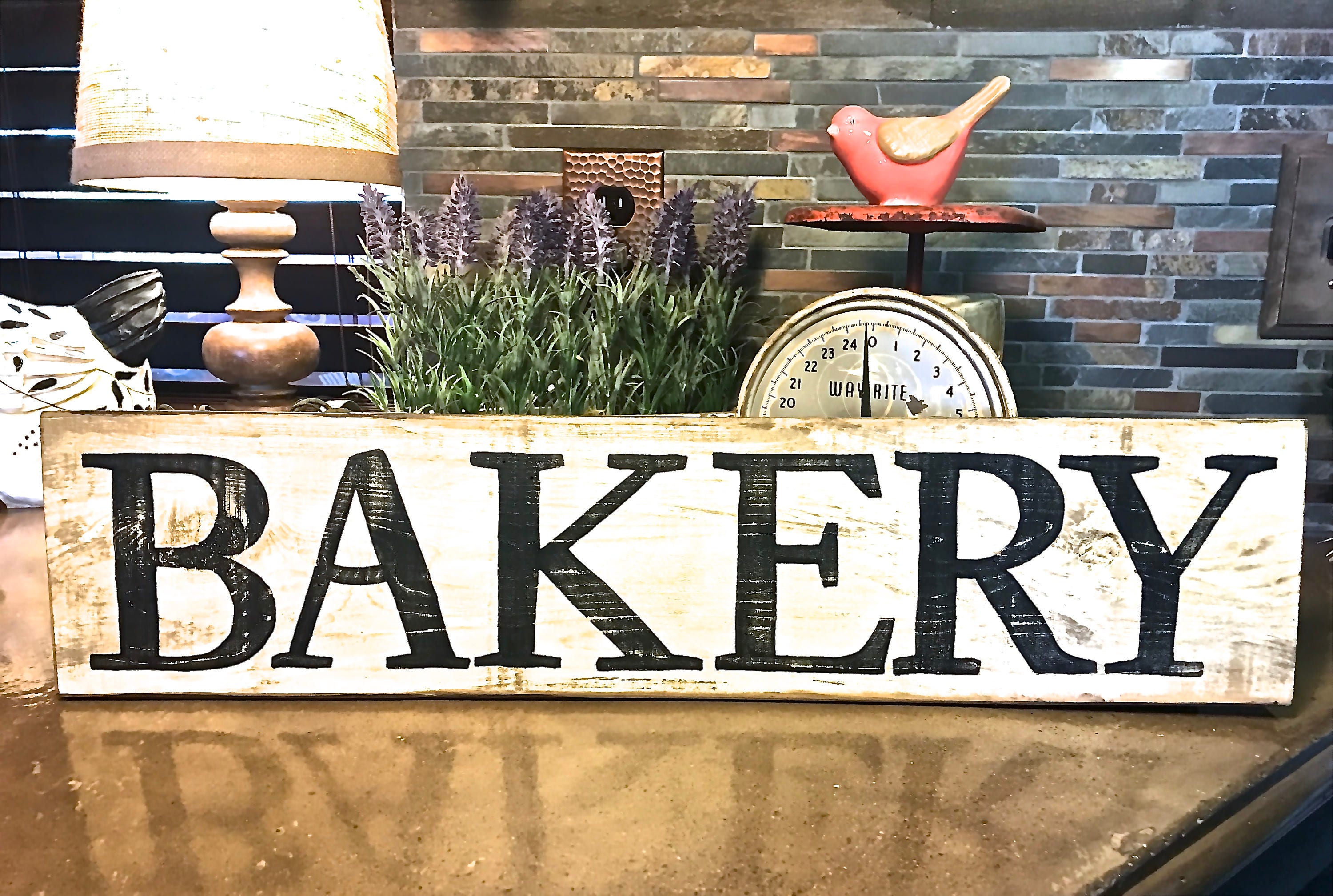 Rustic Bakery Sign- Wood Bakery Sign- Farmhouse Decor- Rustic Wood Sign ...
