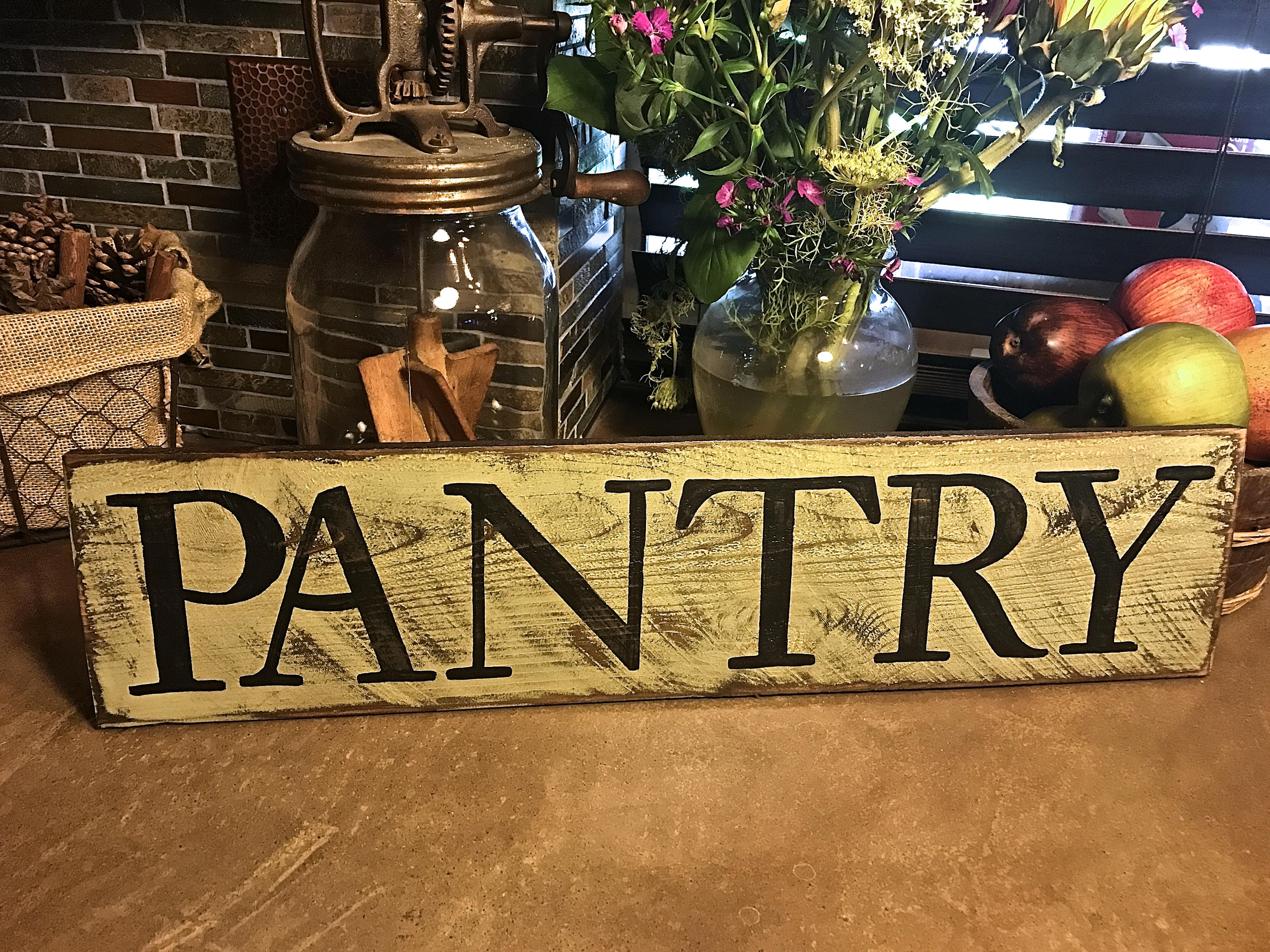 Rustic Pantry Sign | Etsy