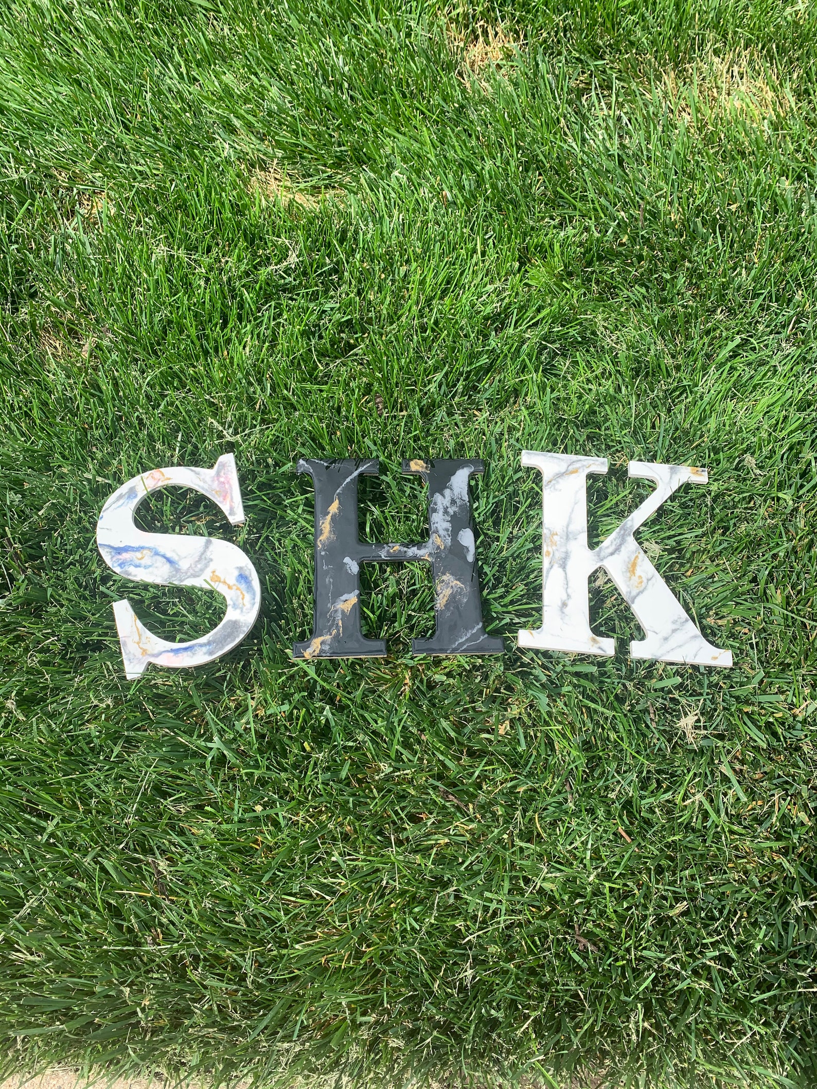 White Marble Wall Letter Marble Letters Wall Decor Home - Etsy