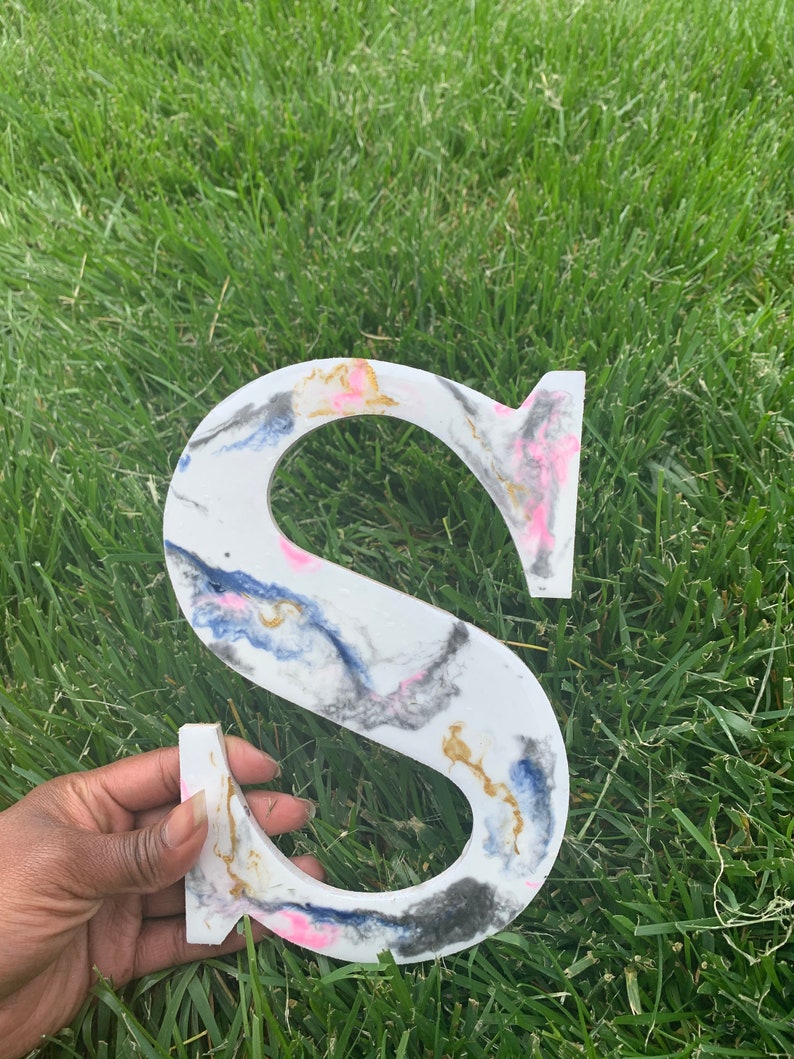 White Marble Wall Letter Marble Letters Wall Decor Home - Etsy