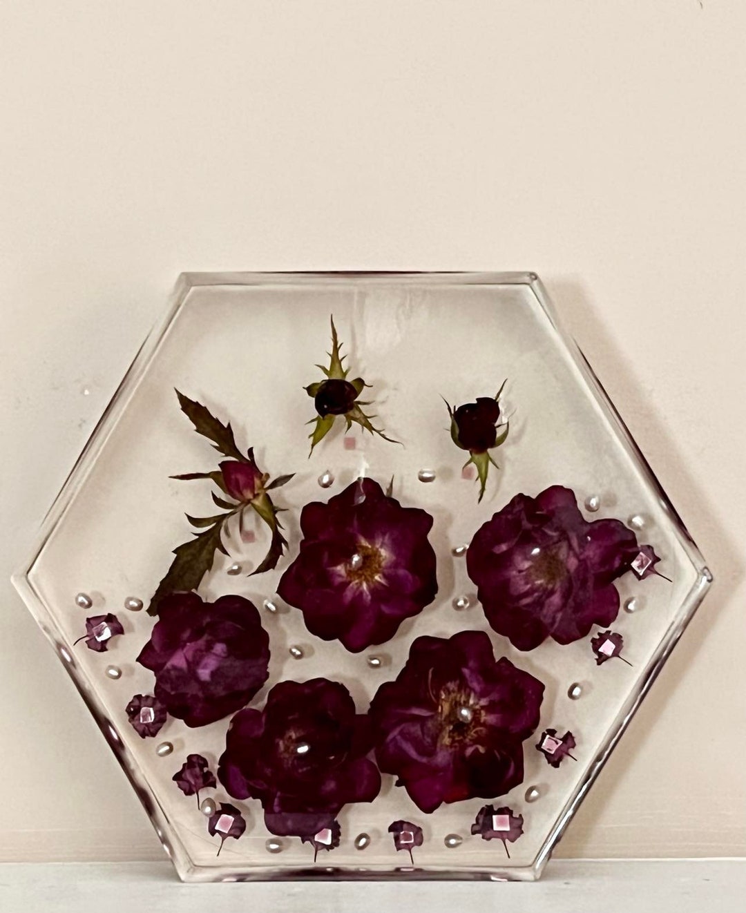 Resin Flower Decor, Rose Flowers Frozen in Time, Floral Gifts, Resin ...