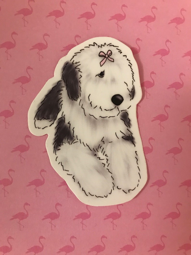 Old English Sheepdog Sticker - Etsy