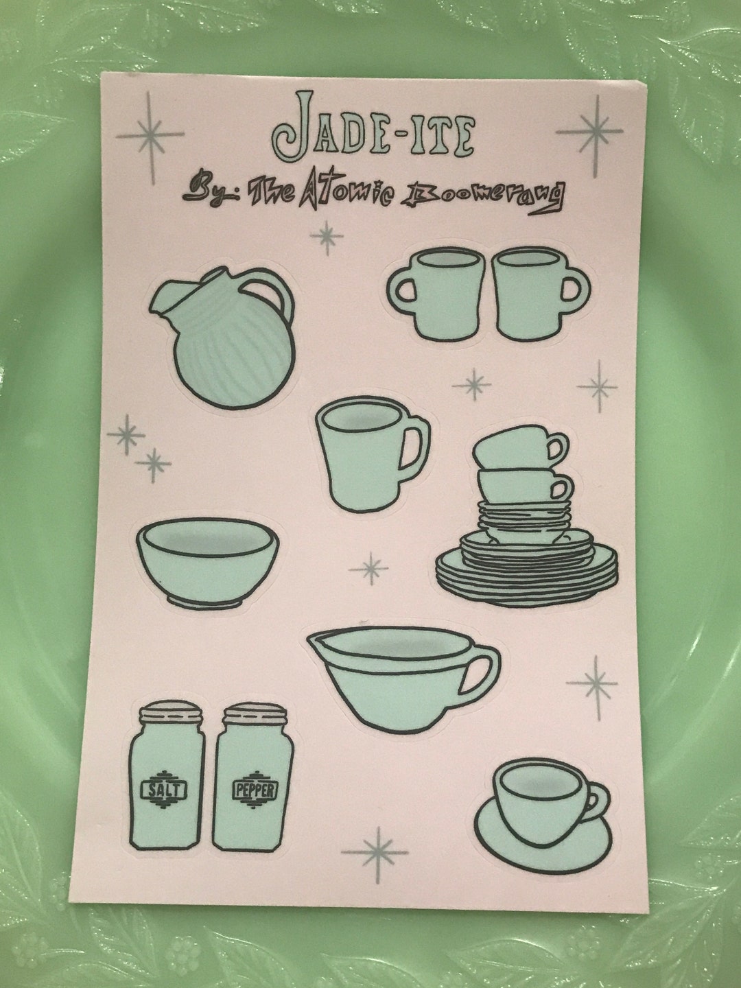 Jadeite Stickers - Etsy