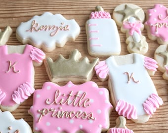 Princess Baby Shower Cookies | Etsy