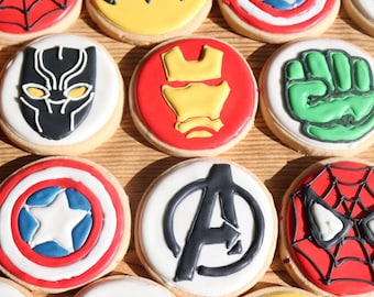 Avengers Sugar Cookies - Etsy