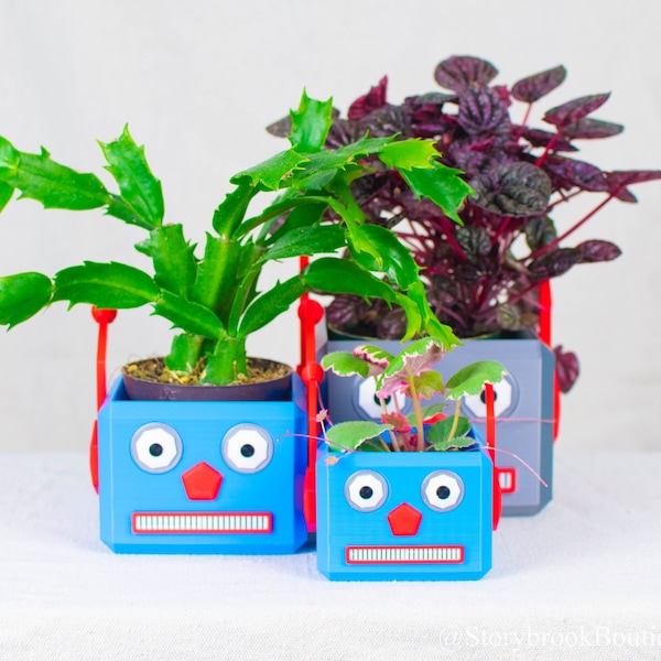 Robot Planter - Etsy
