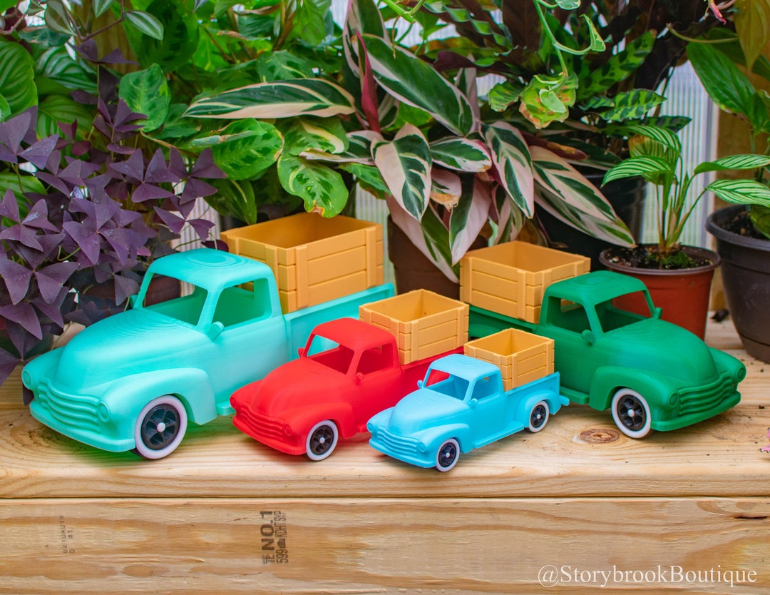 Vintage Pickup Truck Planter 3D Printed - Etsy