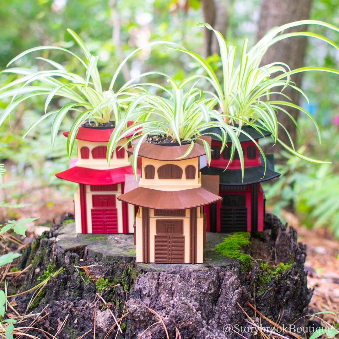 Zen Garden Pagoda Planter 3D Printed - Etsy