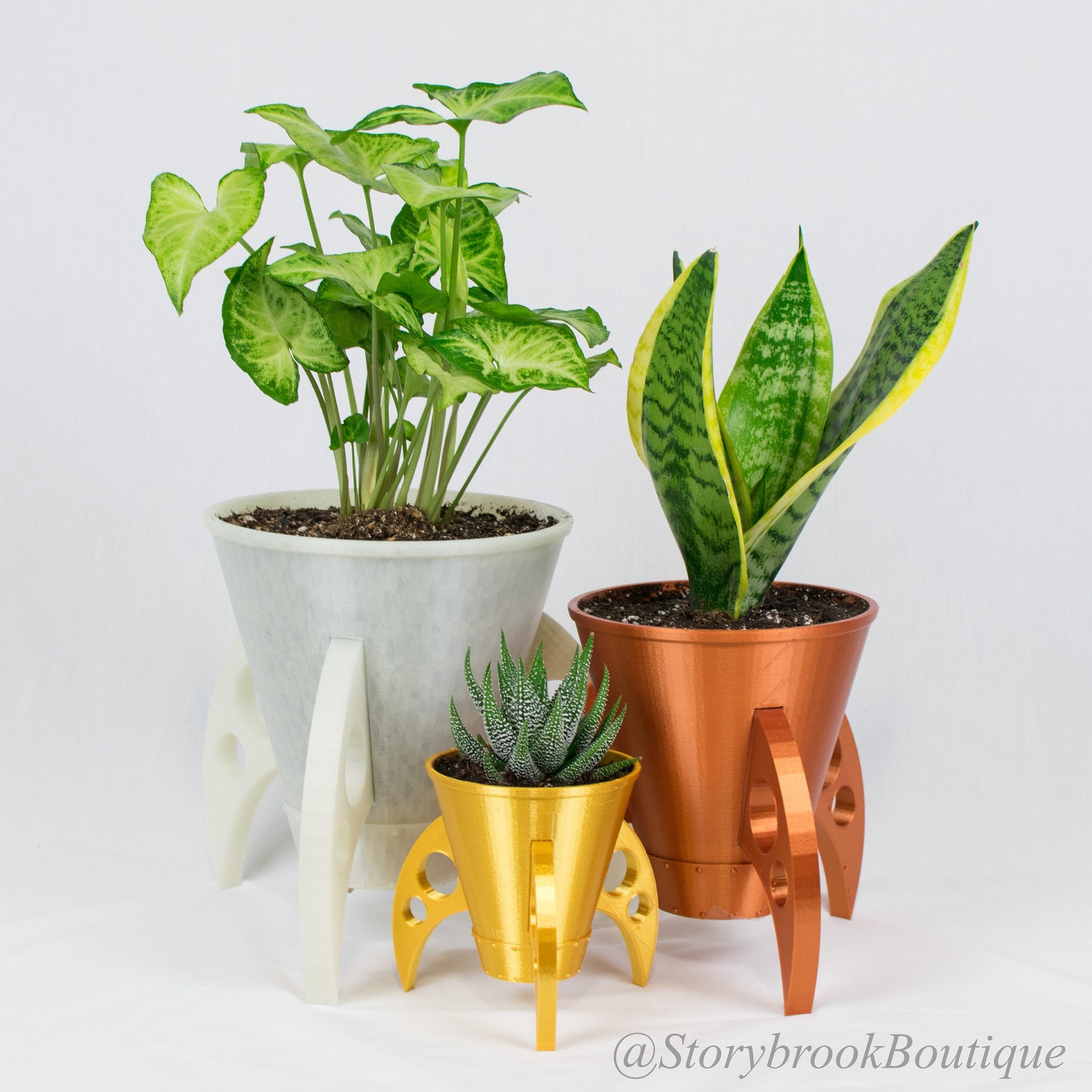 Retro Rocket 3D Printed Planter - Etsy