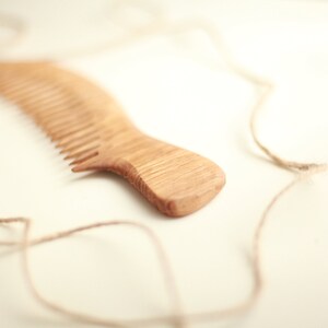Wooden Comb Oak Comb Wide Tooth Comb Pocket Handmade Wooden Massage ...