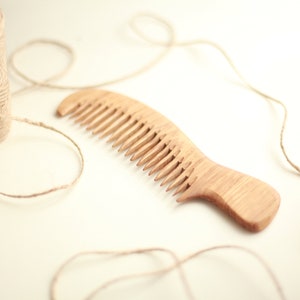 Wooden Comb Oak Comb Wide Tooth Comb Pocket Handmade Wooden Massage ...