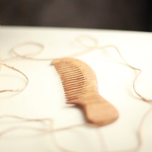 Wooden Comb Oak Comb Wide Tooth Comb Pocket Handmade Wooden Massage ...