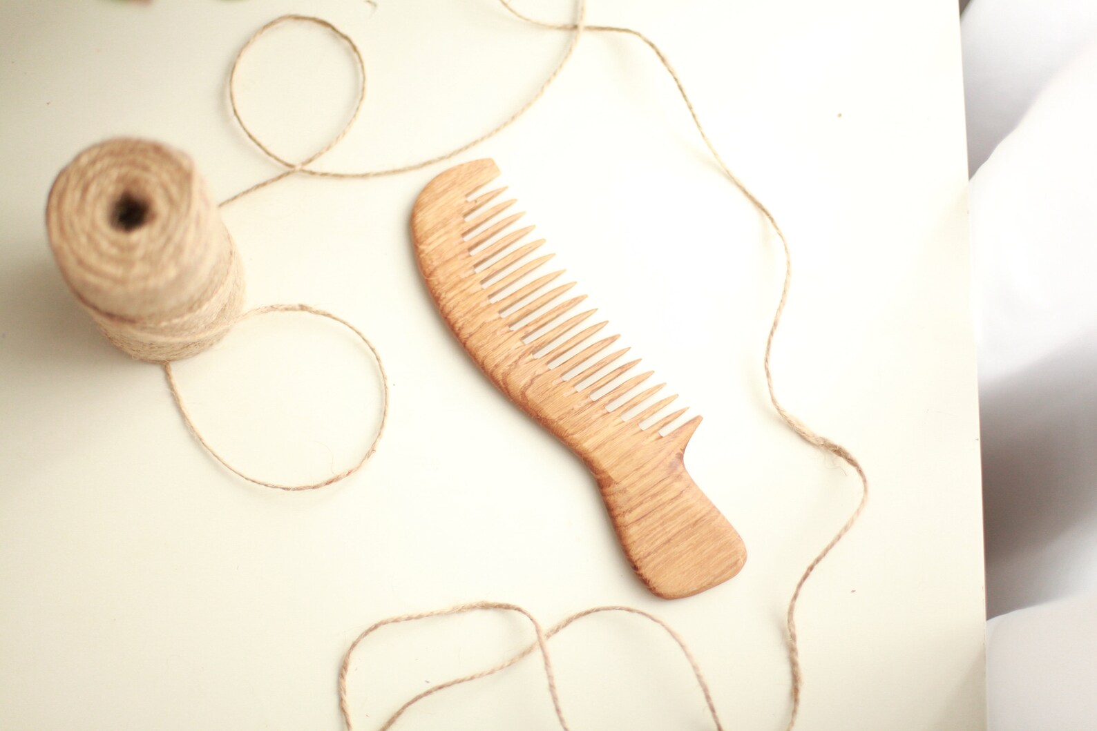Wooden Comb Oak Comb Wide Tooth Comb Pocket Handmade Wooden - Etsy