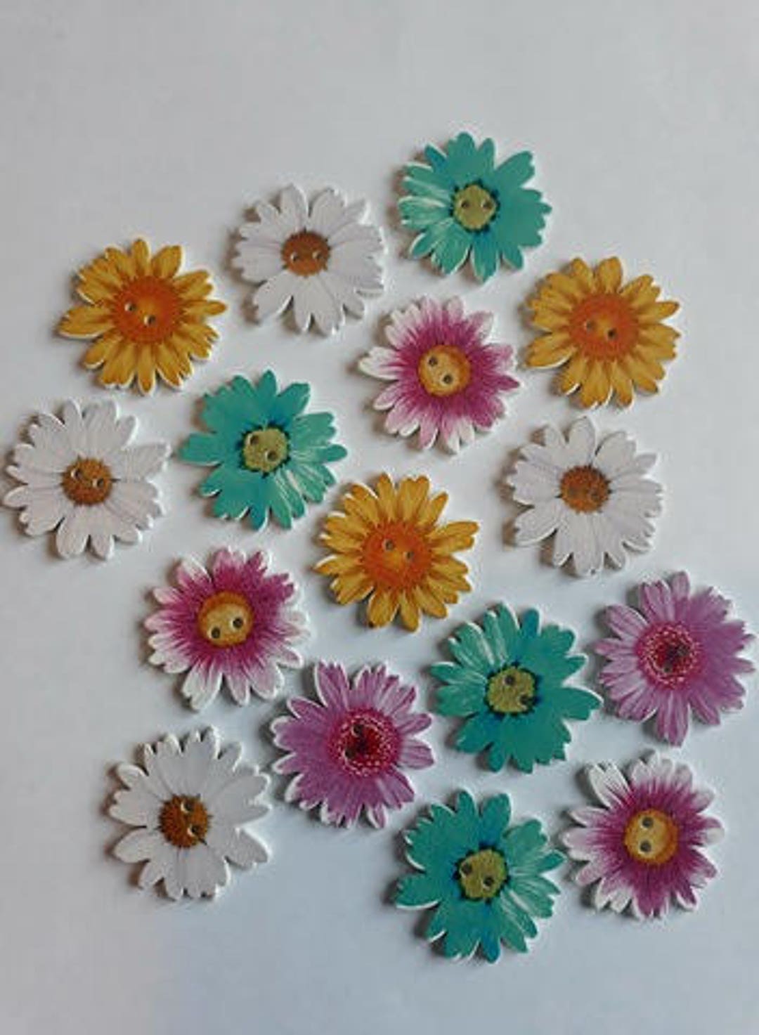 Flower Buttons, Daisy Buttons, Extra Large Buttons, Buttons for Girls ...