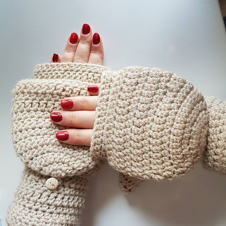 Ladies Mittens, Fingerless Mittens, Fingerless Gloves, Flip Top Mittens ...