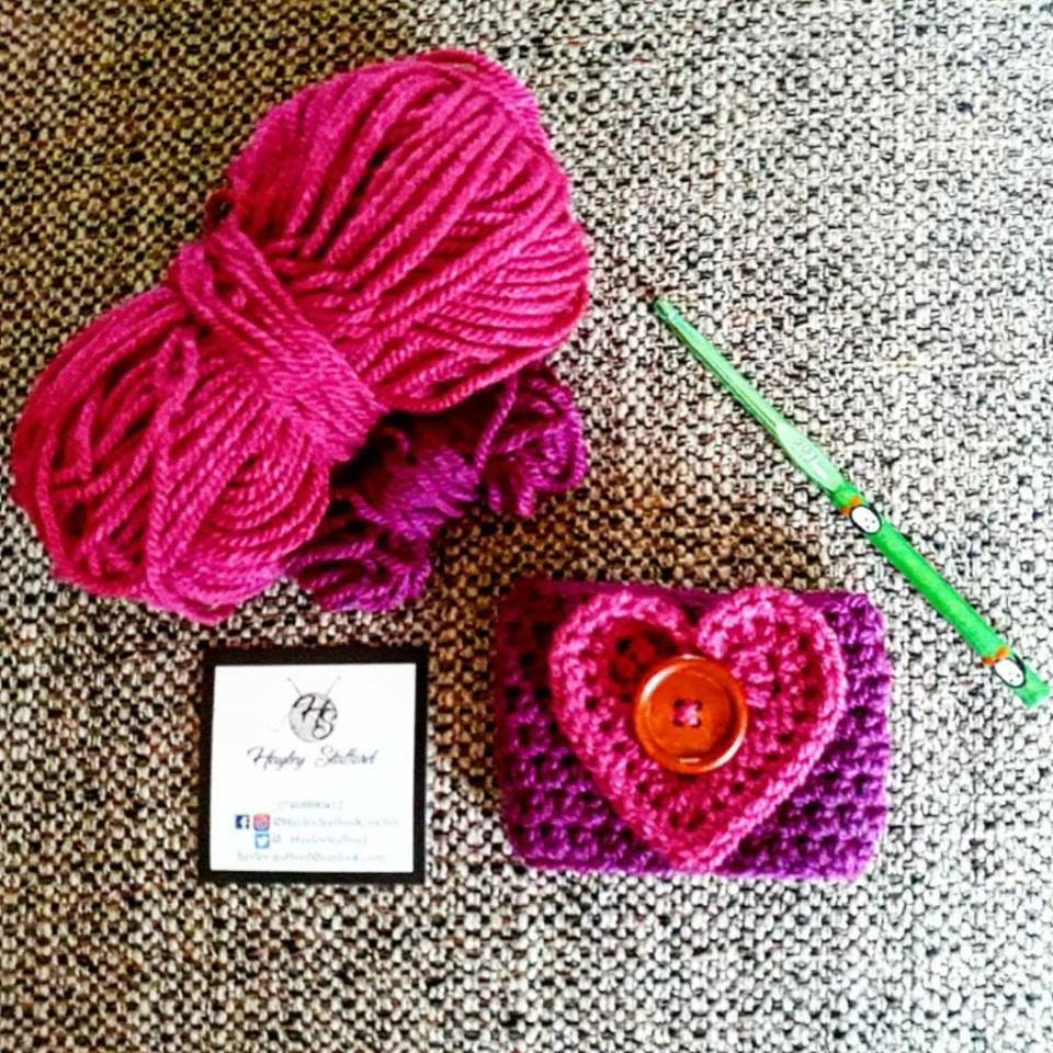 Love Heart Applique, Crochet Love Heart, Love Heart Patch, Wooly Love ...