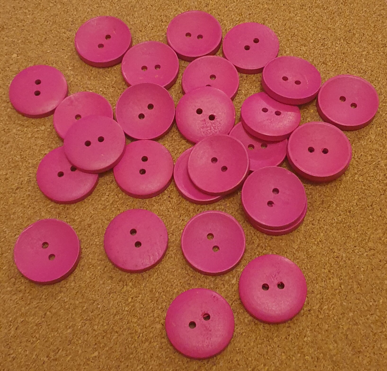 25mm Wooden Buttons, Large Round Buttons, Red Buttons, Orange Buttons ...