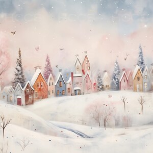 Frame Tv Art | Winter Wonderland | Pastel | Colorful Christmas ...