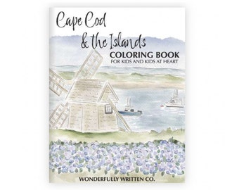 Cape Cod Coloring Page - Etsy