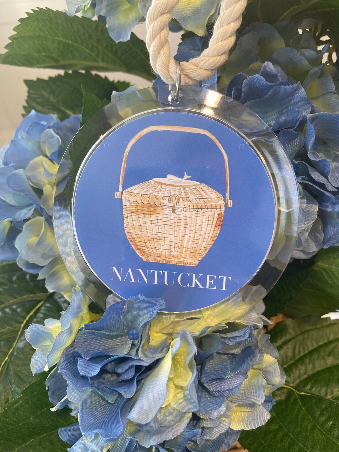Nantucket Basket Custom Acrylic Ornament|ack|cape & Islands|cape Cod|ma ...