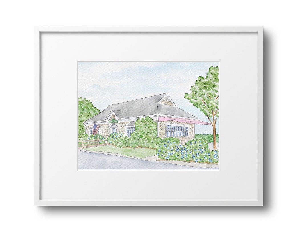 Sundae School Ice Cream Harwich Port Cape Cod Watercolor Art Print|cape ...