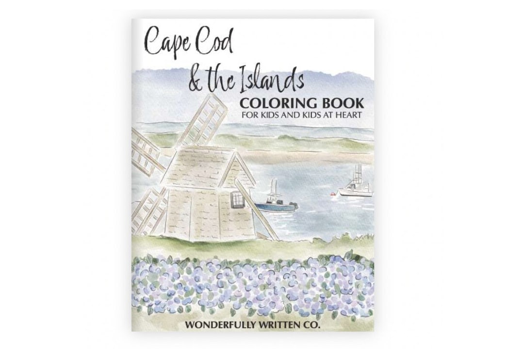 Cape Cod Coloring Book | Nantucket & Martha's Vineyard Art - Etsy