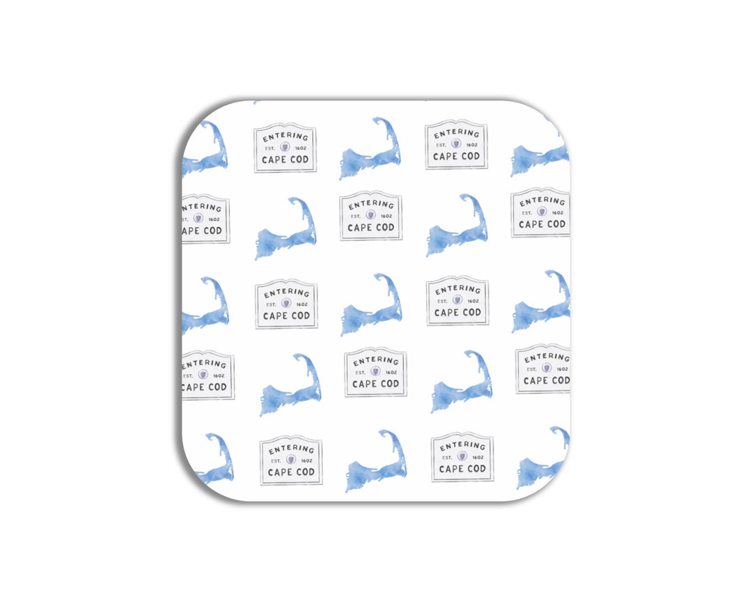 Entering Cape Cod Coaster Set|art|poster|painting|decor|cape and ...