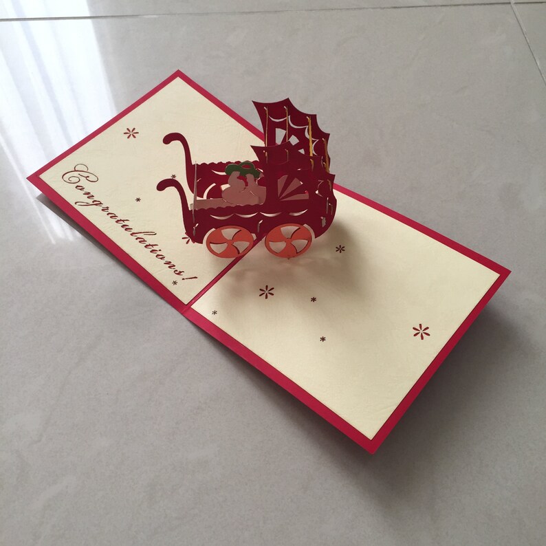 1 Baby Pop up Card Pop-up Card 3D Card Greeting Card - Etsy