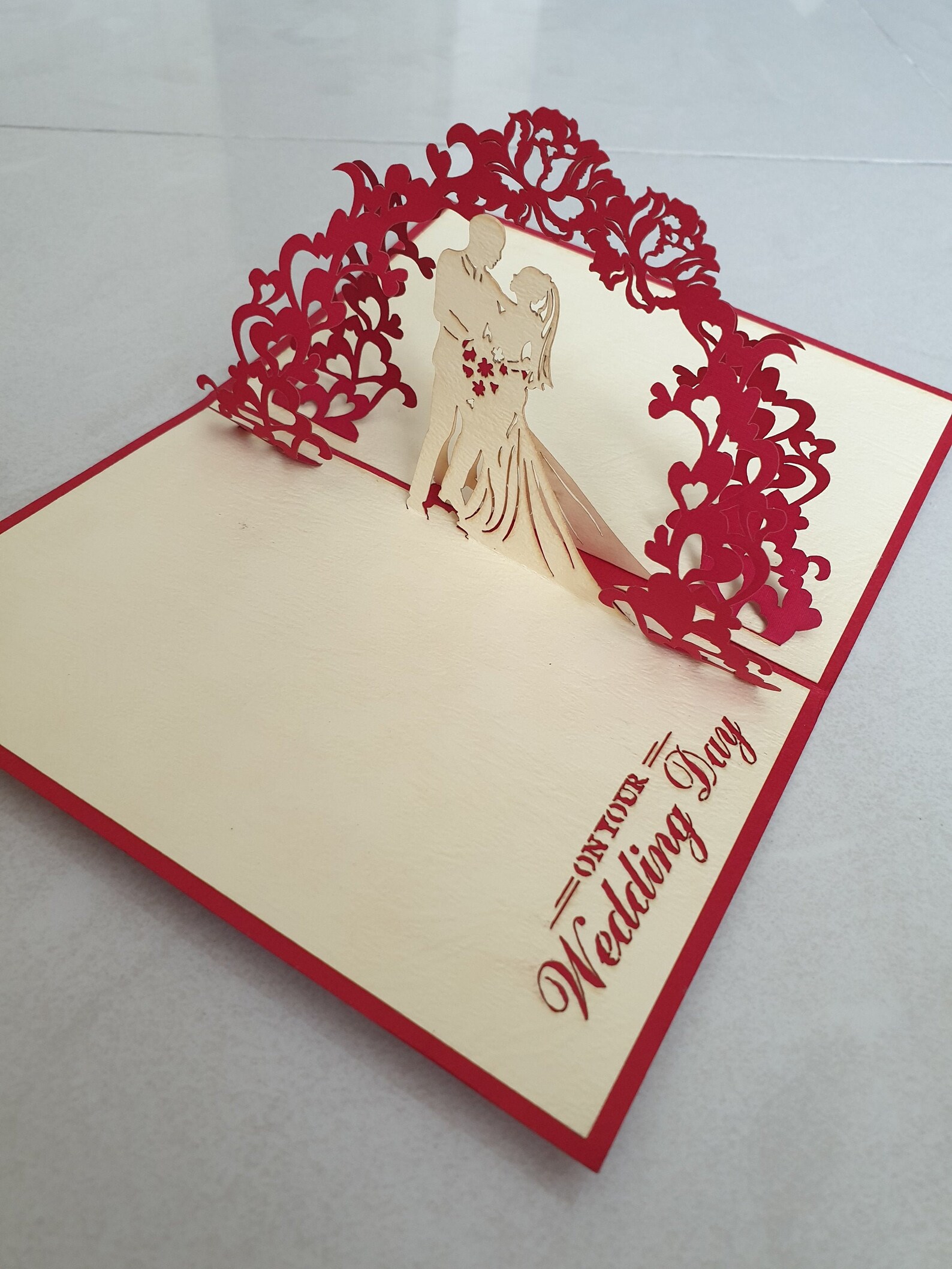 Wedding Pop up Card Pop-up Card 3D Card Love Pop up Card - Etsy
