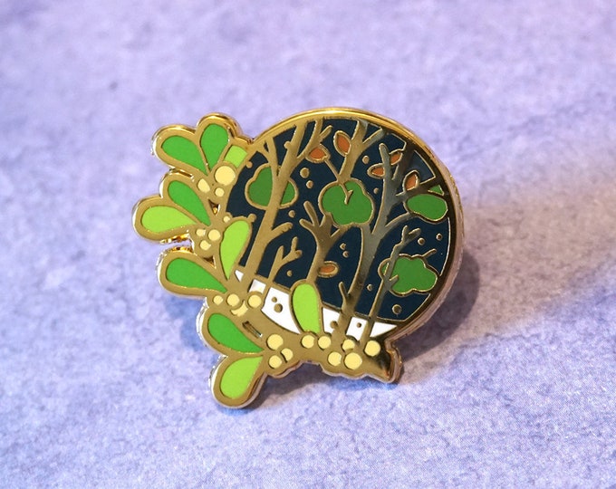 Winter Valley Seasonal Landscape Hard Enamel Pin 25mm - Etsy