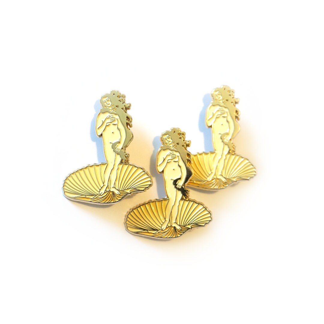 The Birth of Venus Pocket Museum Enamel Pin 43mm | Etsy