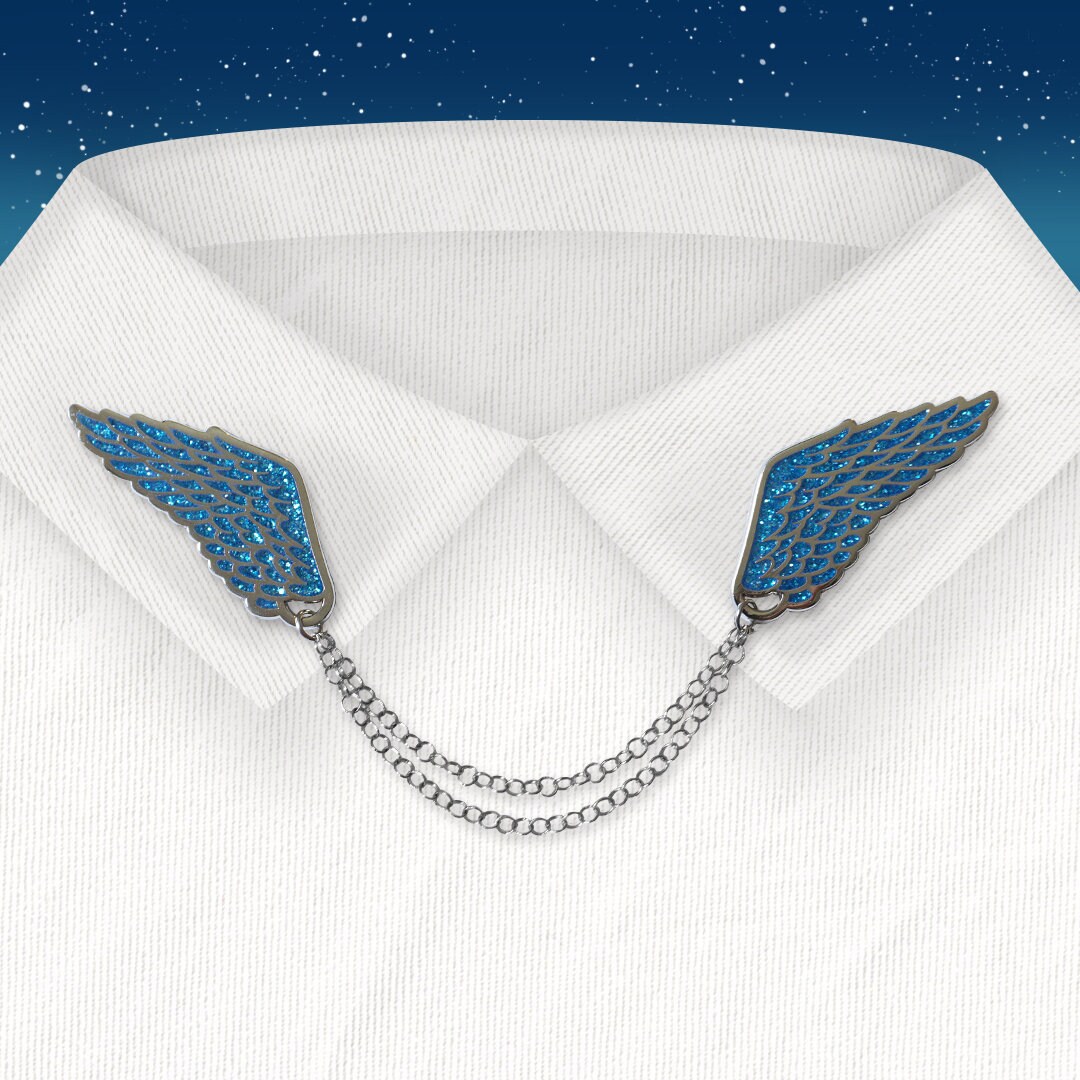 Silver Sparkles Wings Proud Angel Connected LGBTQ Enamel - Etsy UK