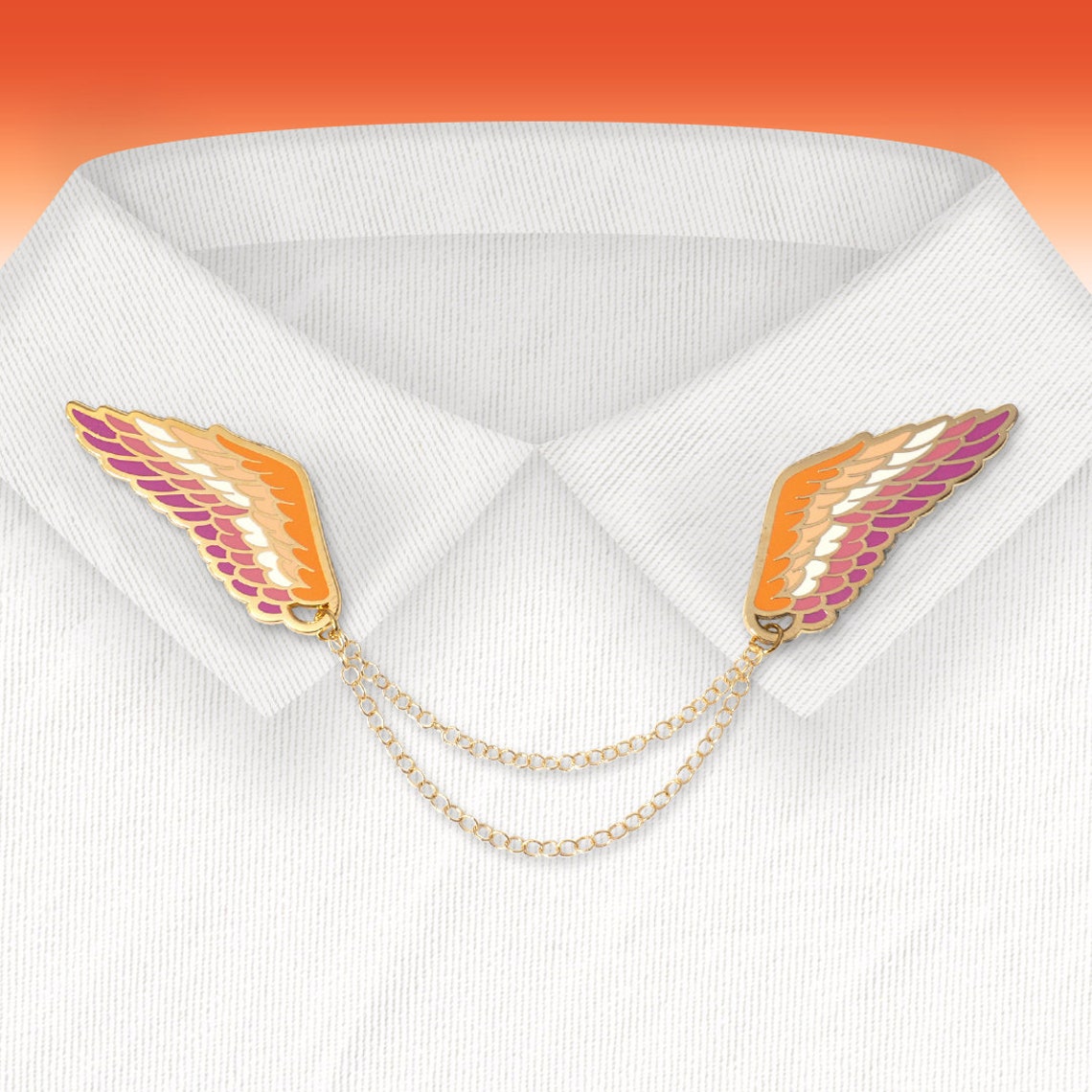 Lesbian Proud Angel Connected LGBTQ Enamel Pins - Etsy