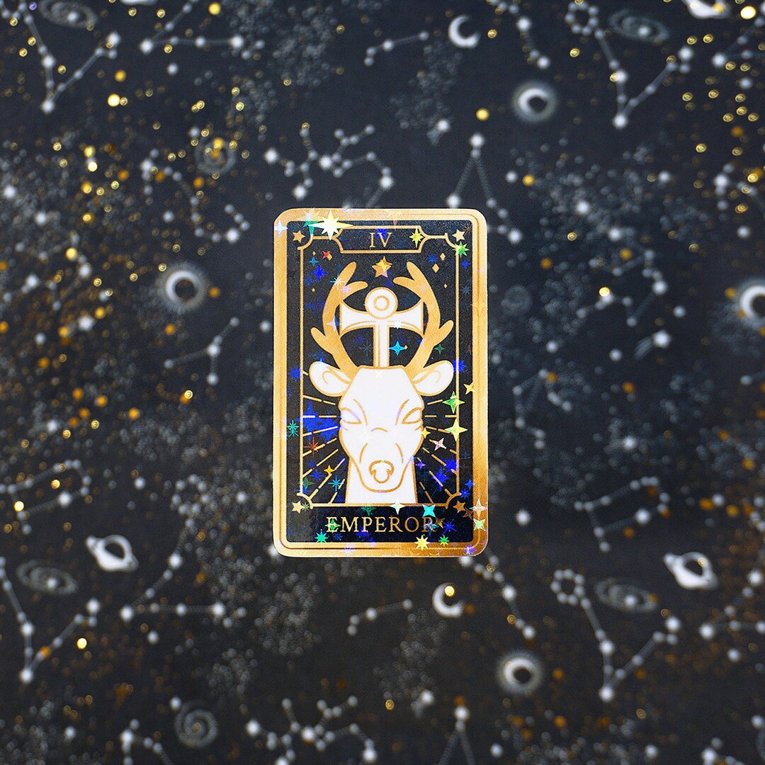 Emperor Tarot Card | Major Arcana | Oracle Diecut Holographic Vinyl ...
