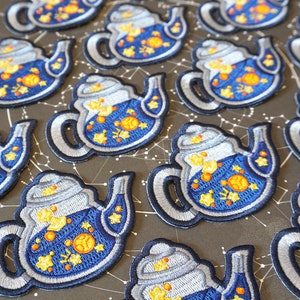 Teapot Stellar Embroidery Patch - Etsy